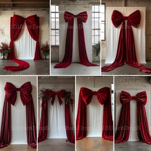 100+ Red Velvet Arch Digital Backdrops - Professional 8K Photography ...
