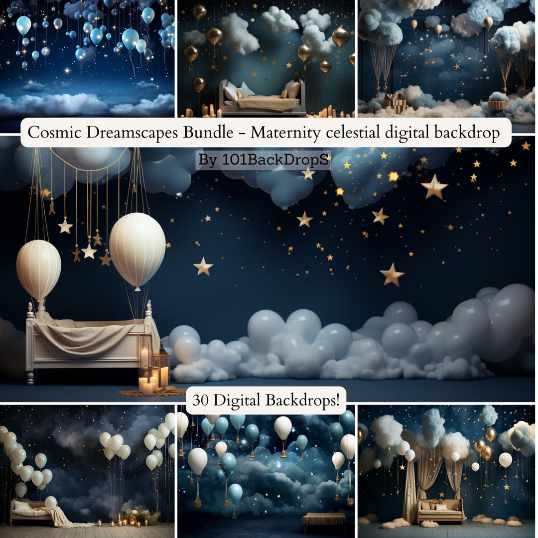 Celestial Dreamscape Digital Backdrop Maternity Digital Background ...