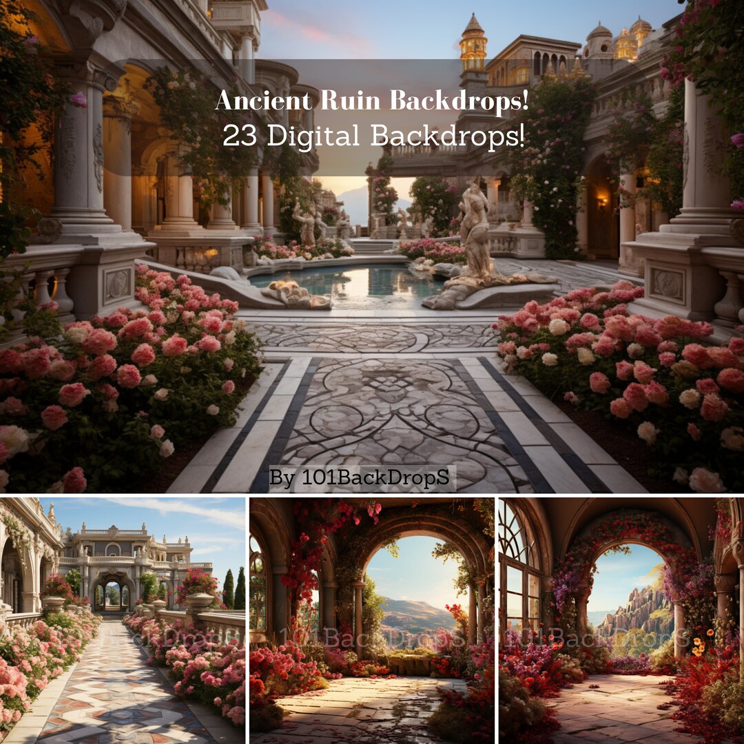 Ancient Ruin Backdrops for Wedding Backdrop Wedding Shoot Photography ...