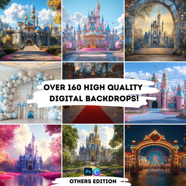 Castle Backdrop - Etsy