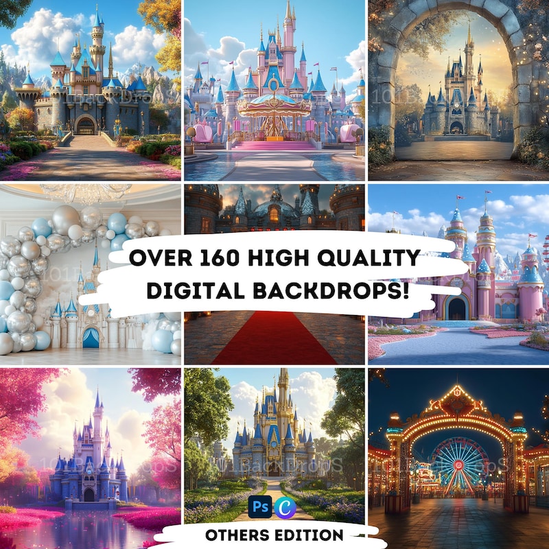 Castle Backdrop - Etsy