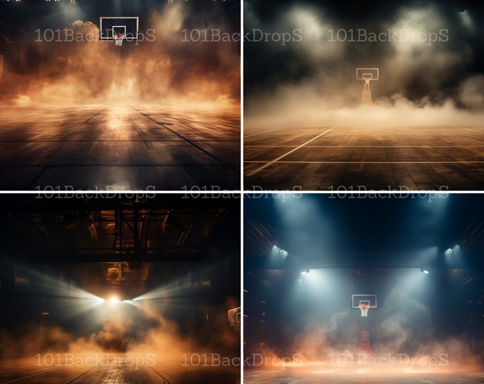 Bundle of 26 Sports Photo Background Digital Backdrop Basketball ...