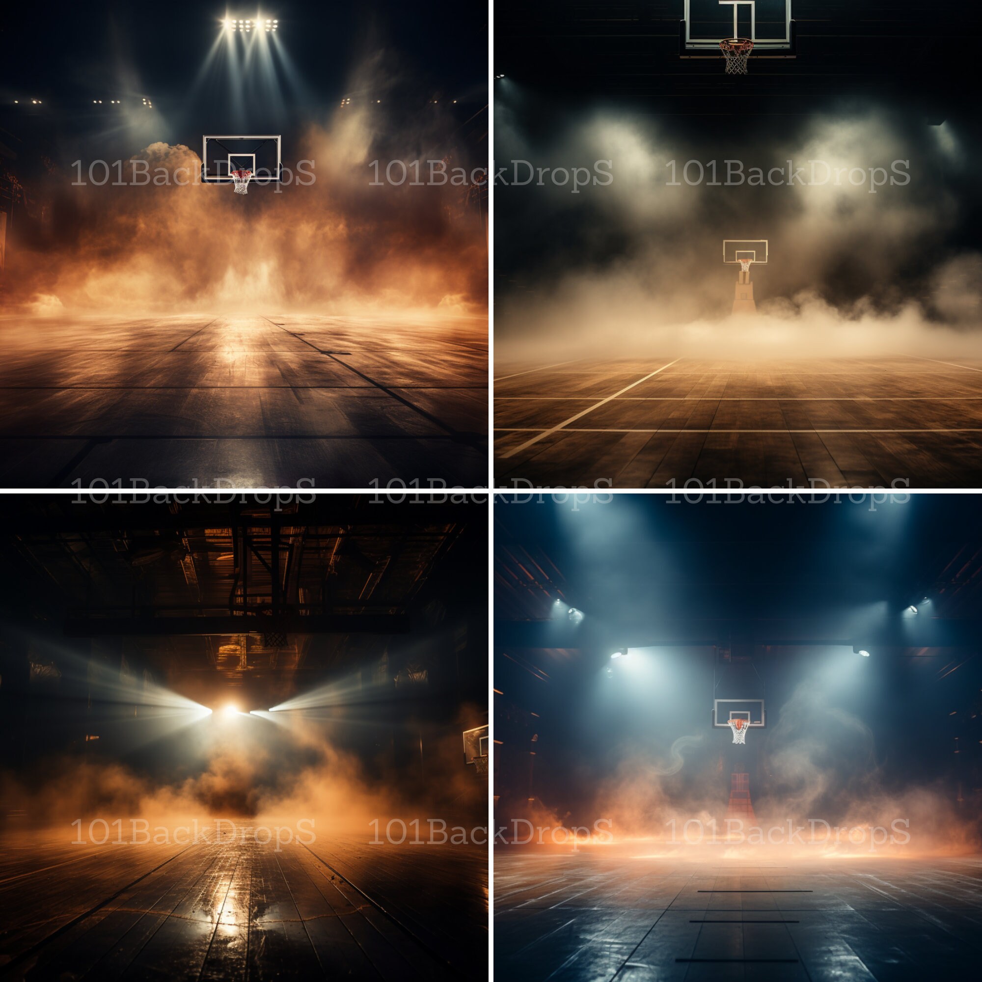 Bundle of 26 Sports Photo Background Digital Backdrop Basketball ...