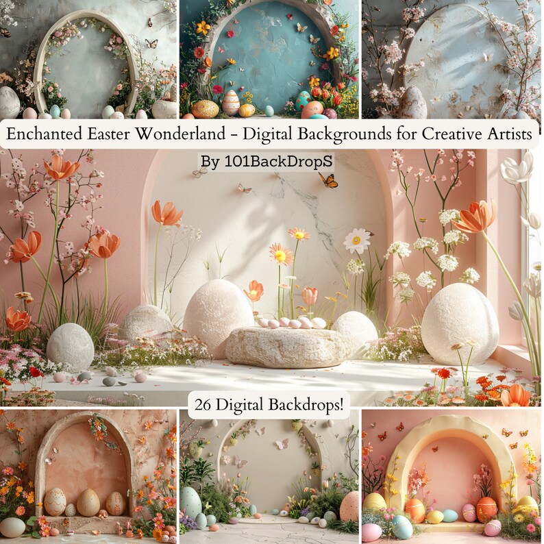 26 Easter Studio Digital Background for Composite Artists, Easter ...