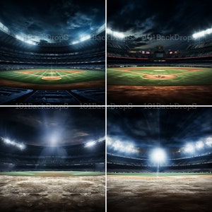 Digital Backdrop Photography - Baseball, Softball | NIGHT & DAY STADIUM ...