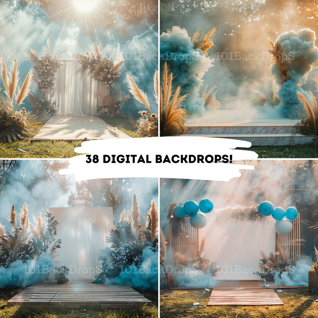 Maternity Digital Backdrop Baby Shower Backdrop Gender Reveal Pink ...