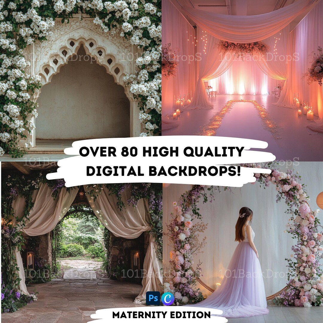 80+ Boho Maternity Backdrop Bundle - 8K Ultra HD Photography ...