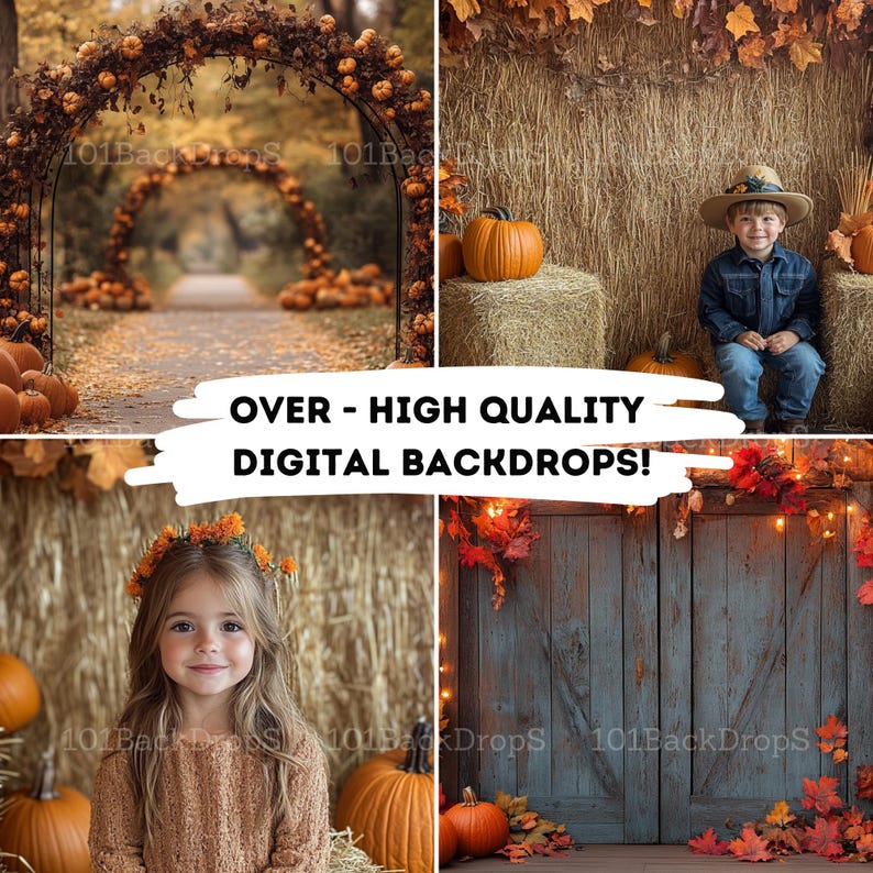 120+ Magical Autumn Backdrops - Interior & Exterior Digital Scenes, 8K ...