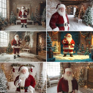 Ultimate Santa Claus Multi-backdrop Bundle - Over 110 Christmas Scenes ...