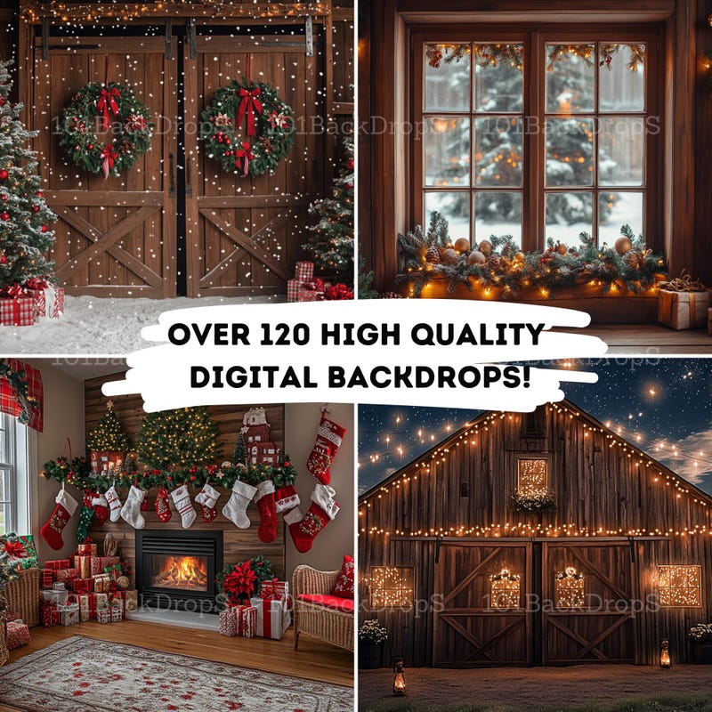 Christmas Backdrop - Etsy