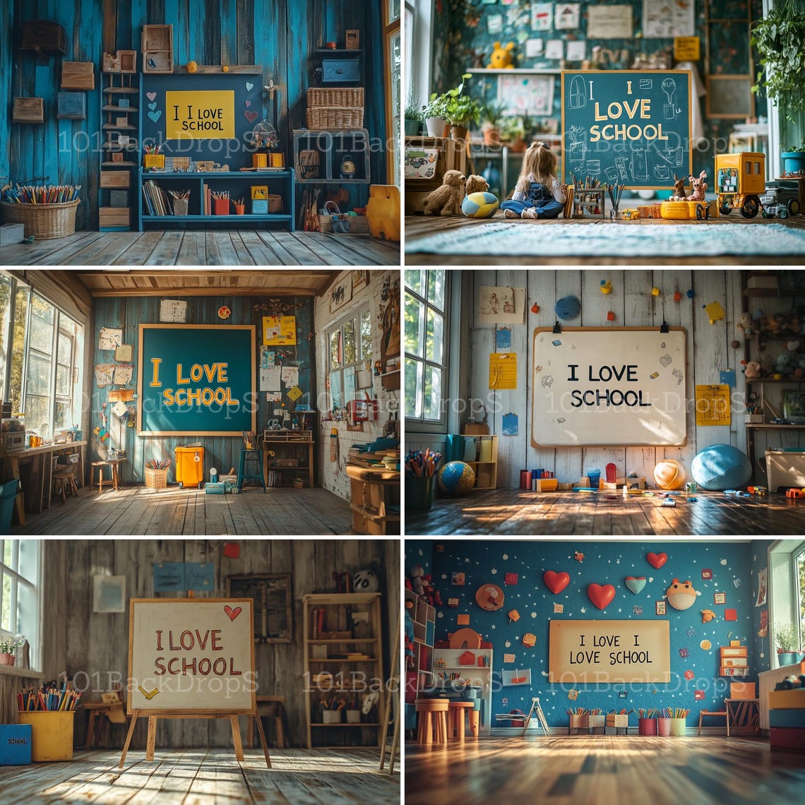 40 I LOVE SCHOOL Digital Backdrops, Chalkboard Background, Classroom ...