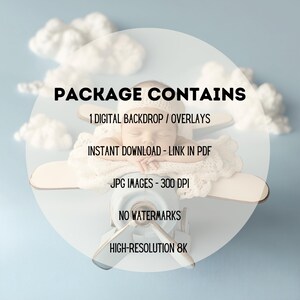 Magical Airplane Cradle Backdrop for Newborn Photography - Spring ...