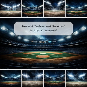 Digital Backdrop Photography - Baseball, Softball | NIGHT & DAY STADIUM ...
