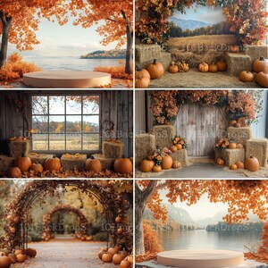 120+ Magical Autumn Backdrops - Interior & Exterior Digital Scenes, 8K ...