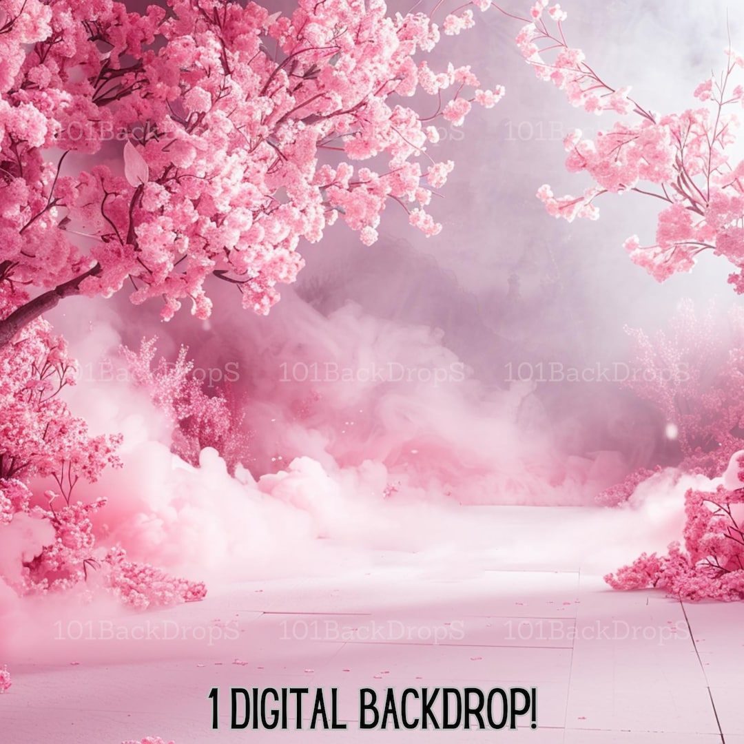 Maternity Digital Backdrop Floral Maternity Backdrop Light Pink Digital ...