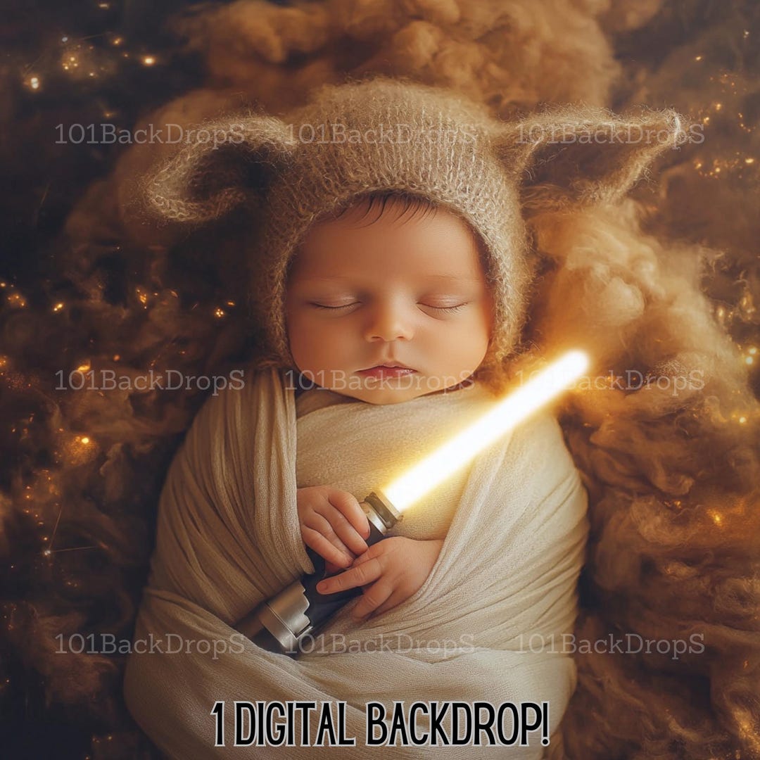 Yoda Cradle Backdrop – Star Baby Photoshoot Prop - Etsy