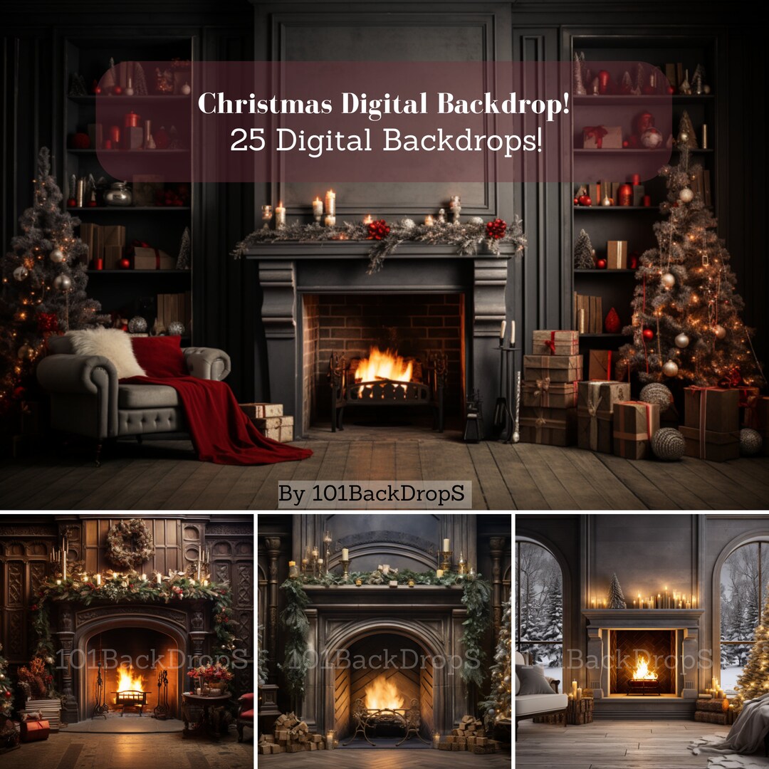25+ Christmas Digital Backdrop, Digital Background , Massive Christmas ...