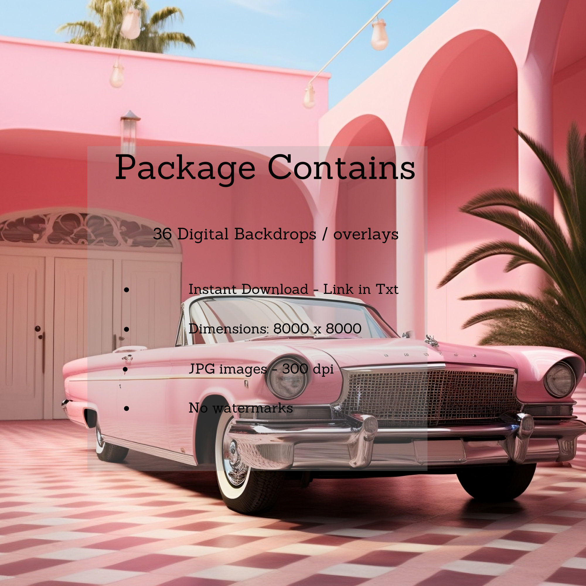 Mega Bundle of Doll Backdrops, Pink Digital Backdrops for Doll ...