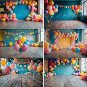 Digital Back to School Backdrops, Chalkboard Background, Classroom ...