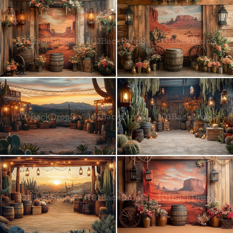 88+ Wild West Digital Backdrops Bundle - Cowboy Era Backgrounds ...
