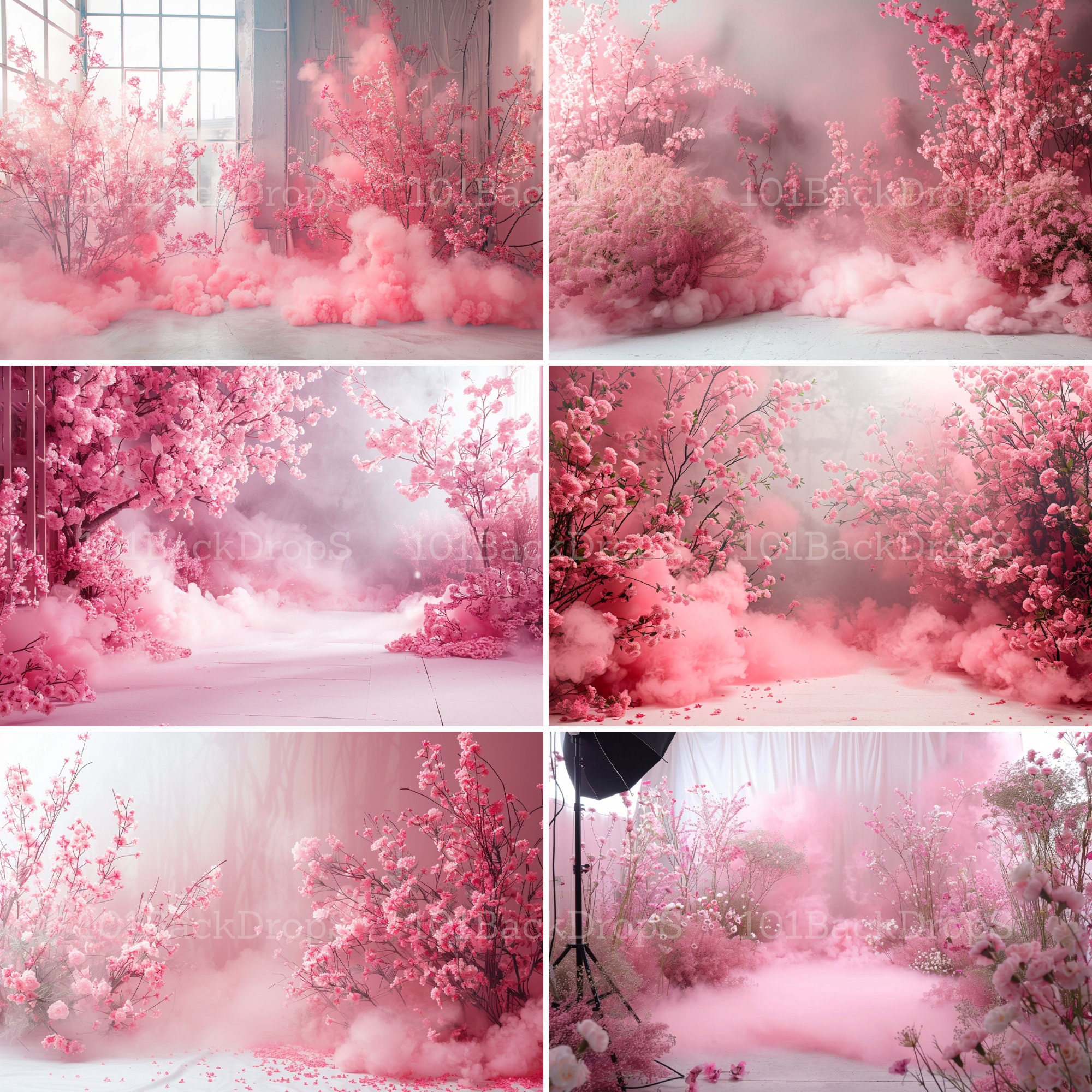 20 Maternity Digital Backdrop Floral Maternity Backdrop Light Pink ...