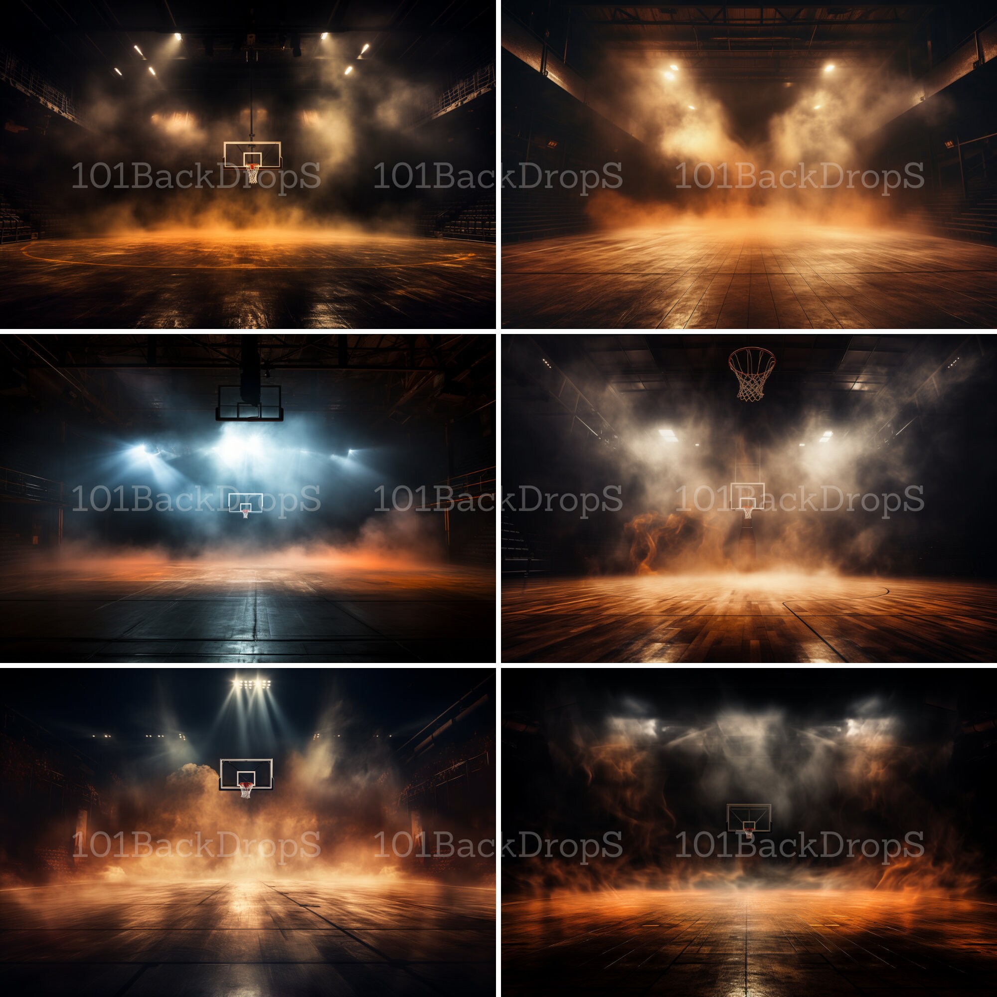 Bundle of 26 Sports Photo Background Digital Backdrop Basketball ...