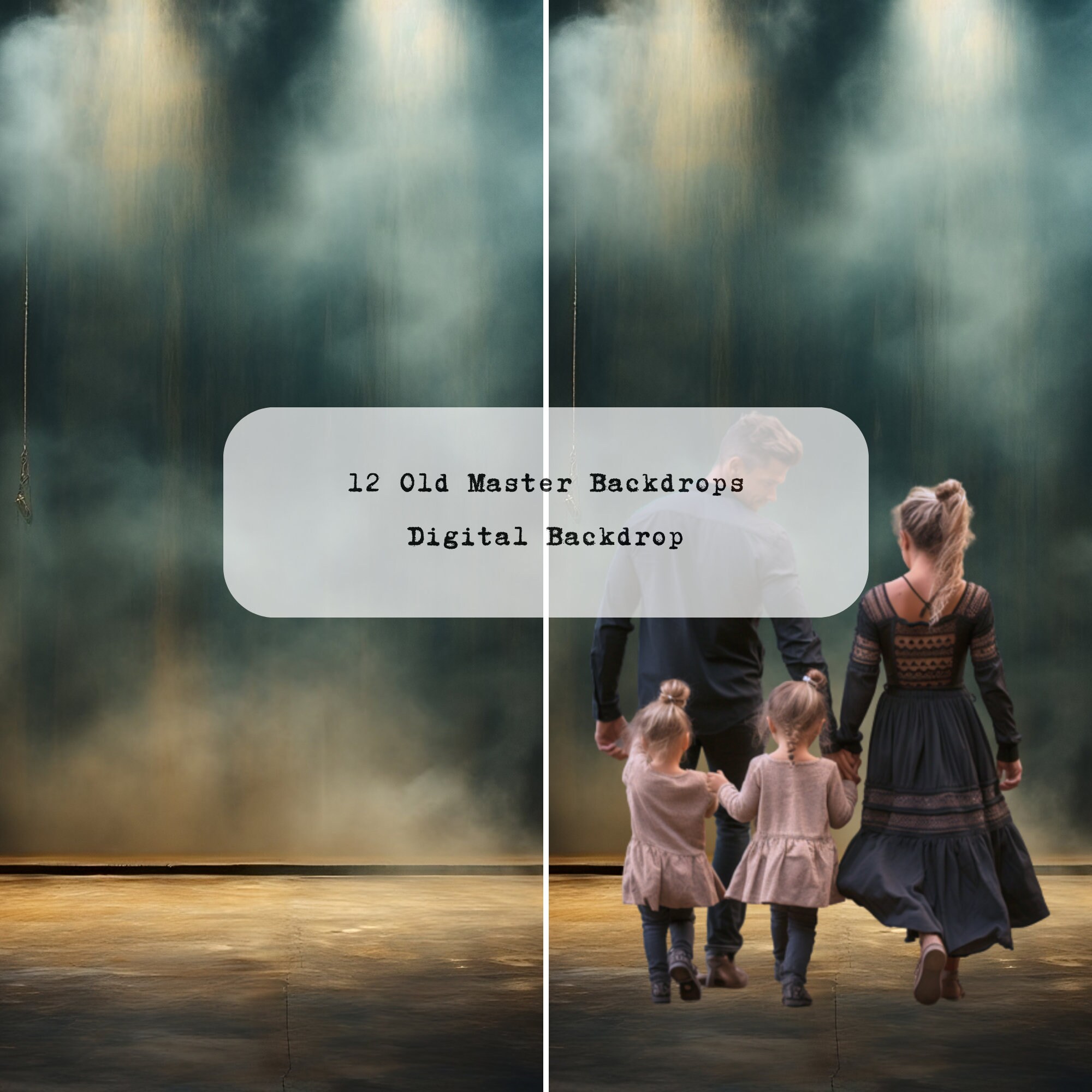 12 Old Master Background, Vertical Portrait Background, Portrait Studio ...