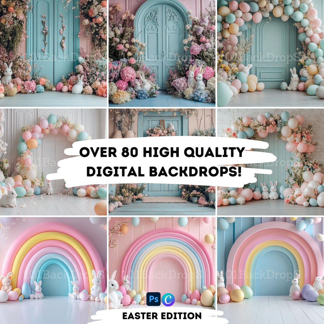 80 Easter Studio Digital Background for Composite Artists, Easter ...