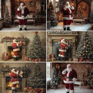 Ultimate Santa Claus Multi-backdrop Bundle - Over 110 Christmas Scenes ...