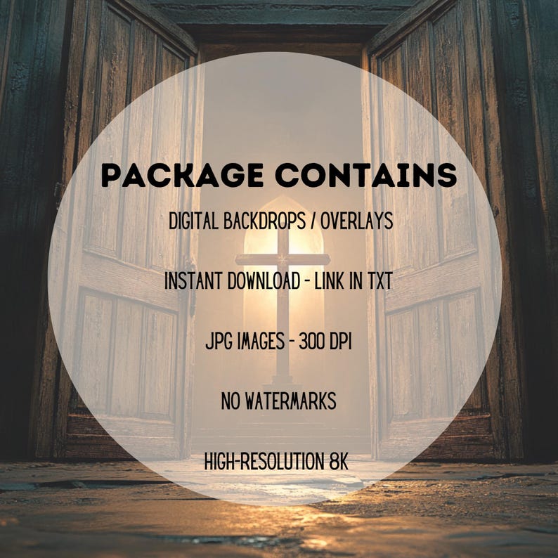 60+ Digital Church Backdrops for Photoshoots | Textured Overlays and ...