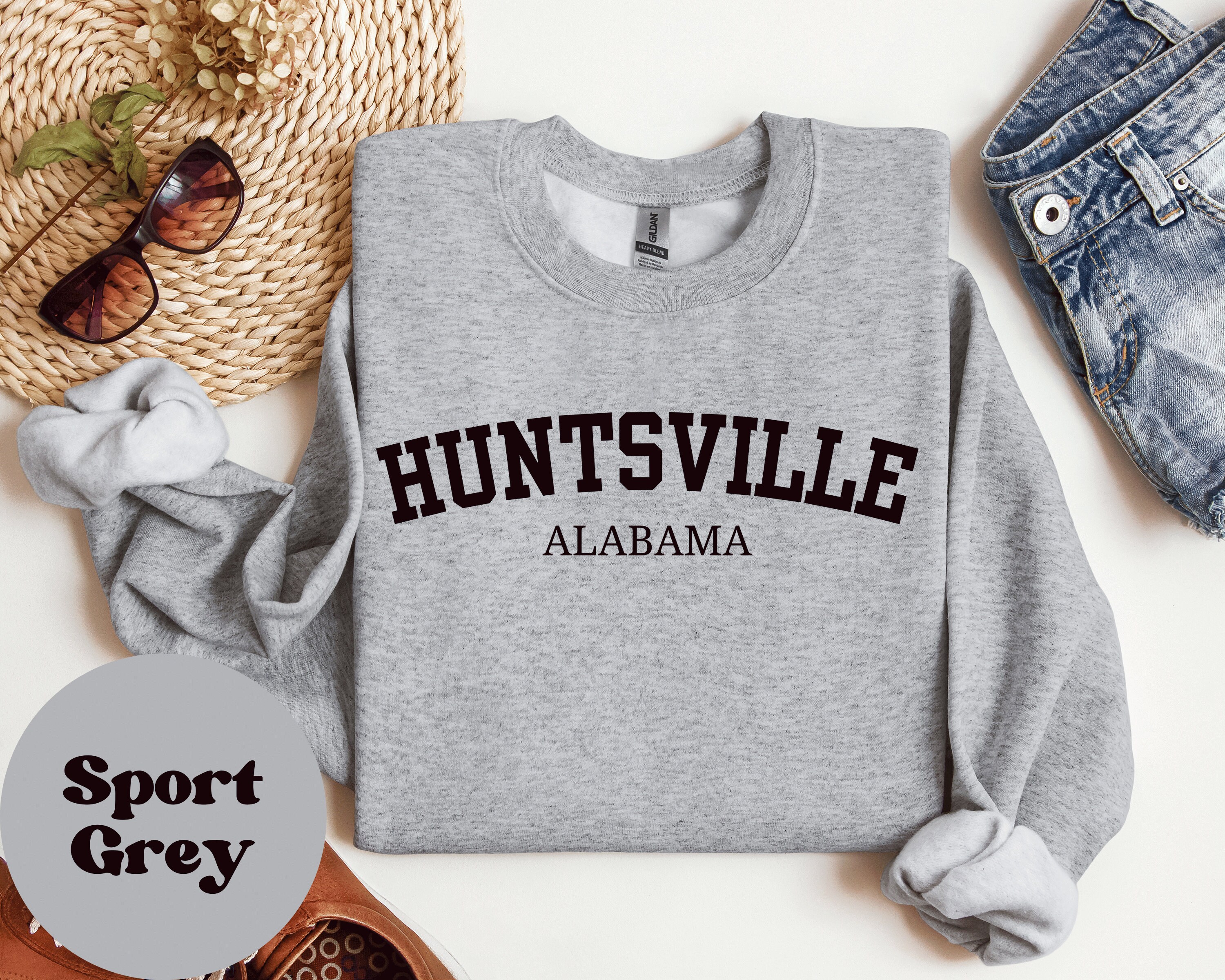 Huntsville Alabama Sweater Alabama Sweatshirt Alabama - Etsy