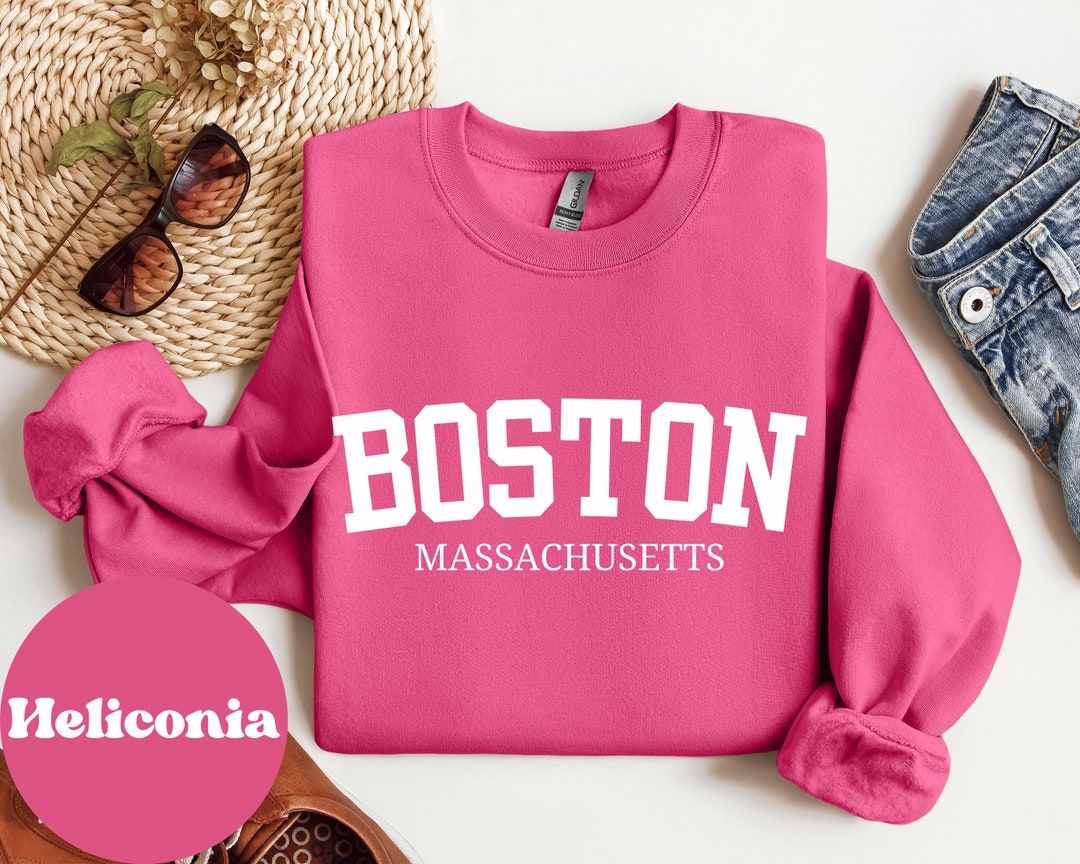 Boston Massachusetts Sweater, Massachusetts Sweatshirt, Massachusetts ...