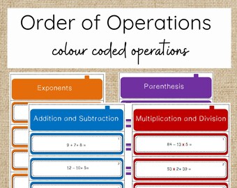 Order of Operations for Maths, PEMDAS Poster, Maths Classroom Poster ...