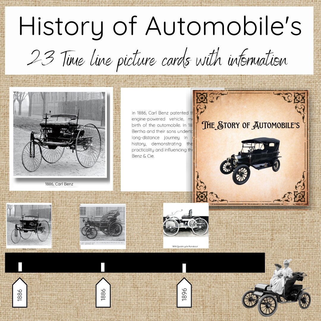 Timeline of Cars - Etsy