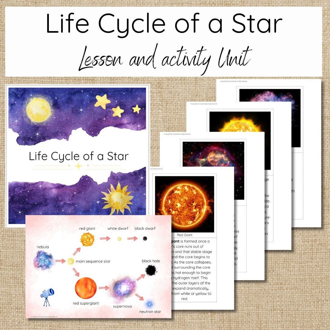 Life Cycle of a Star Unit - Etsy