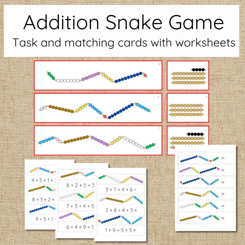 Addition Snake Game - Etsy