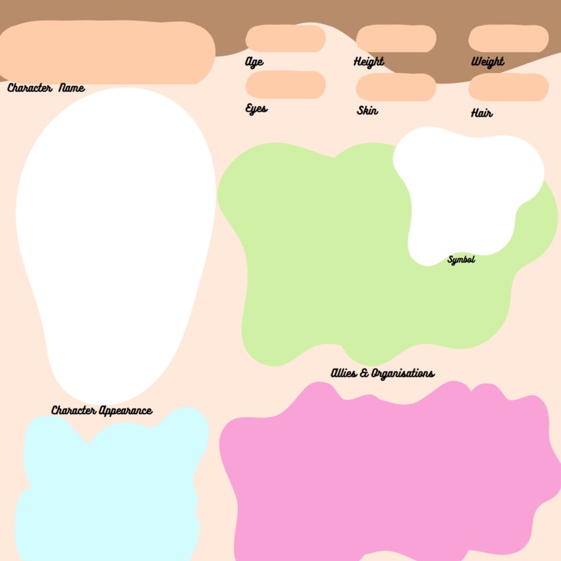 Colourful Dnd Character Sheet - Etsy