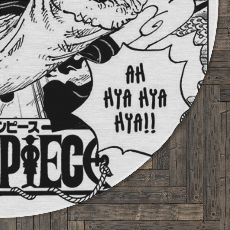 Round Handmade Luffy 5th Gear Rug, Anime Rug, One Piece Custom Rug ...