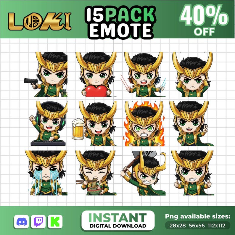 Superhero Twitch Emotes Pack | Spider-man, Hulk, Thor (digital Download ...