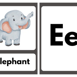 Printable Alphabet Flashcards - Etsy