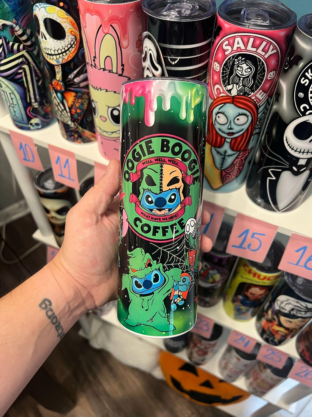 Oogie Boogie Halloween Tumbler: 20oz Stainless Steel Insulated Coffee ...