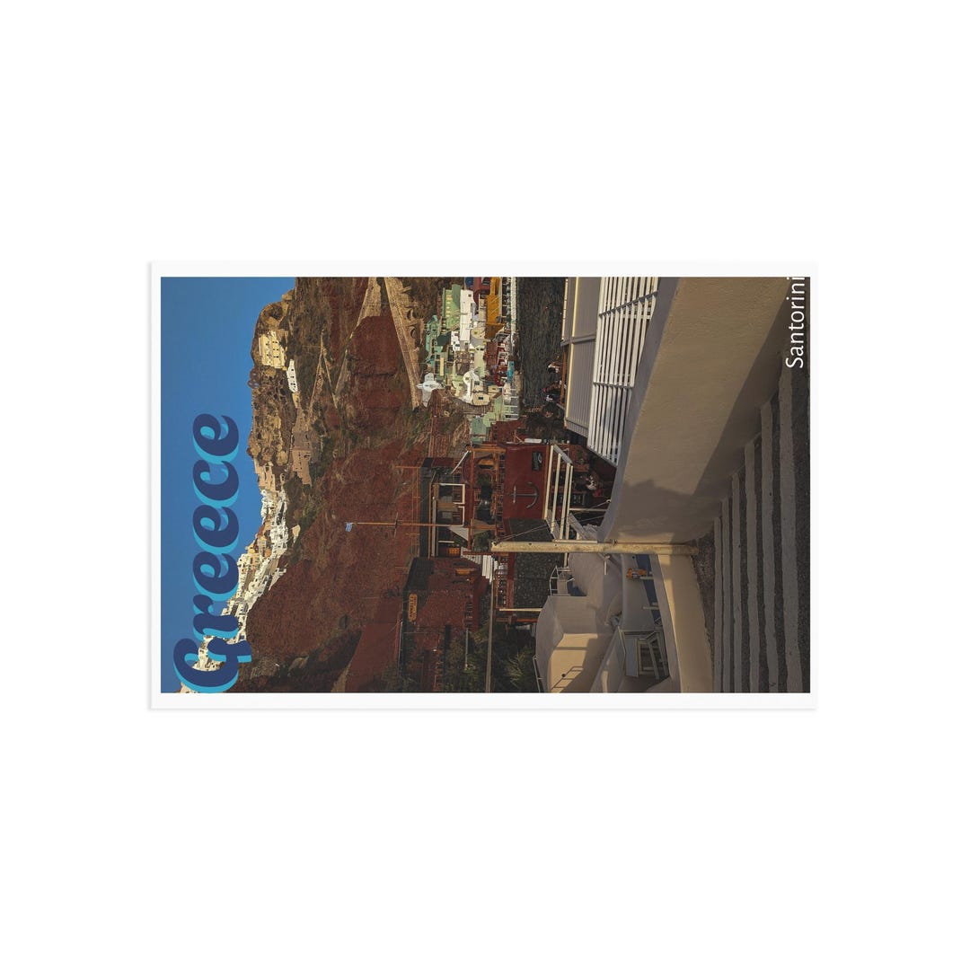 Vintage Travel Postcards, Greece Santorini, Perfect for Souvenirs, Gift ...