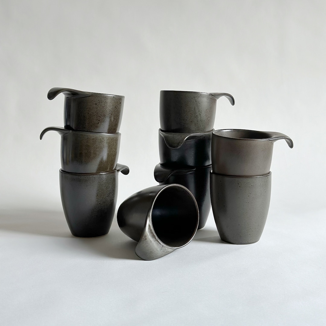 Postmodern Mugs, ASA Selection Vintage Stoneware Cups, Minimalist Style ...