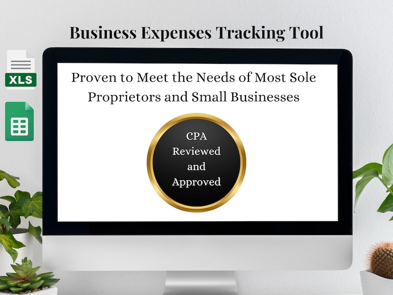 Business Expenses Tracking Tool and Template for Tax Prep and ...