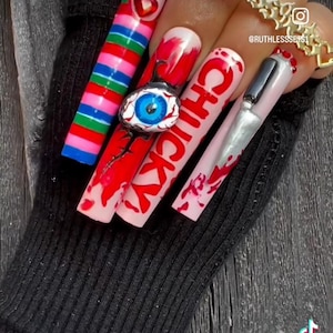 CHUCKY NAILS - Etsy