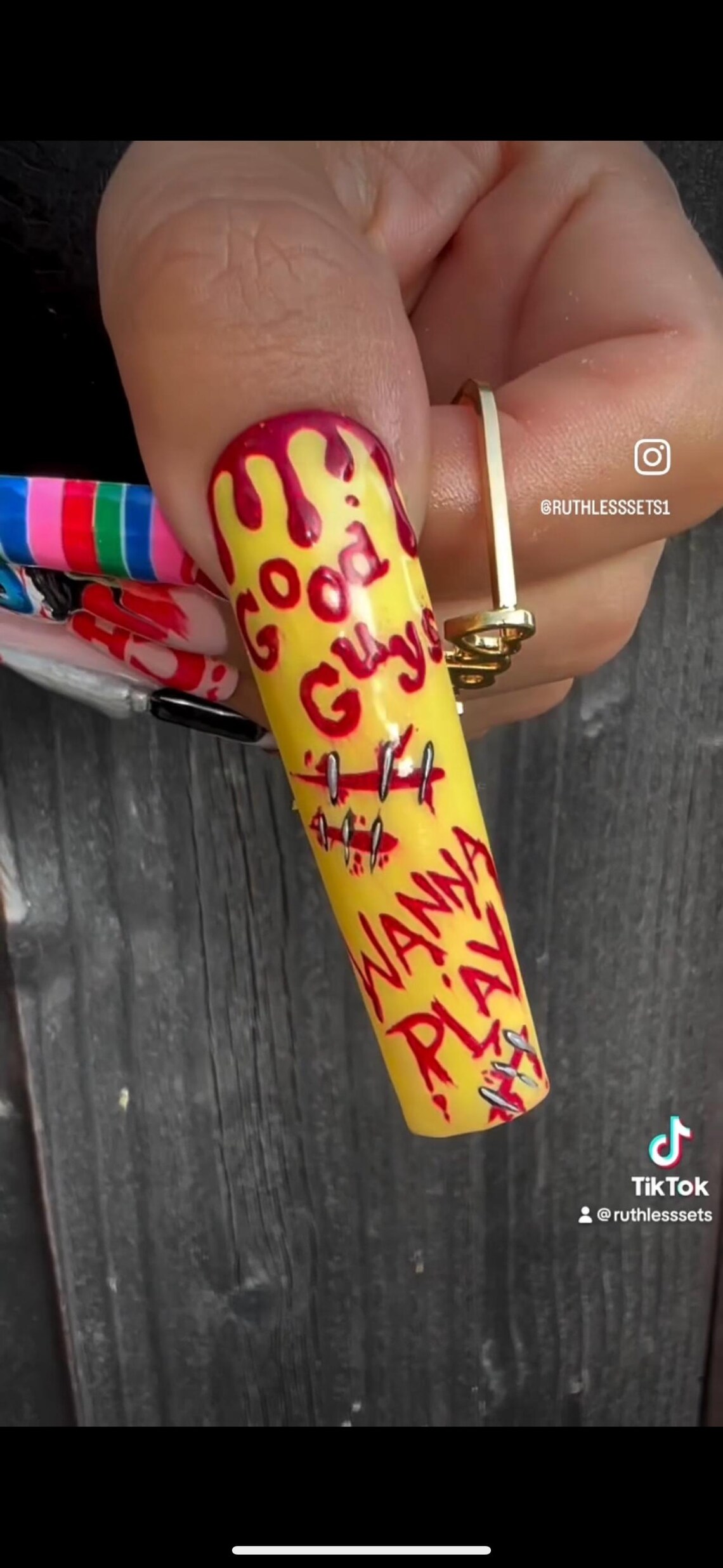 CHUCKY NAILS - Etsy