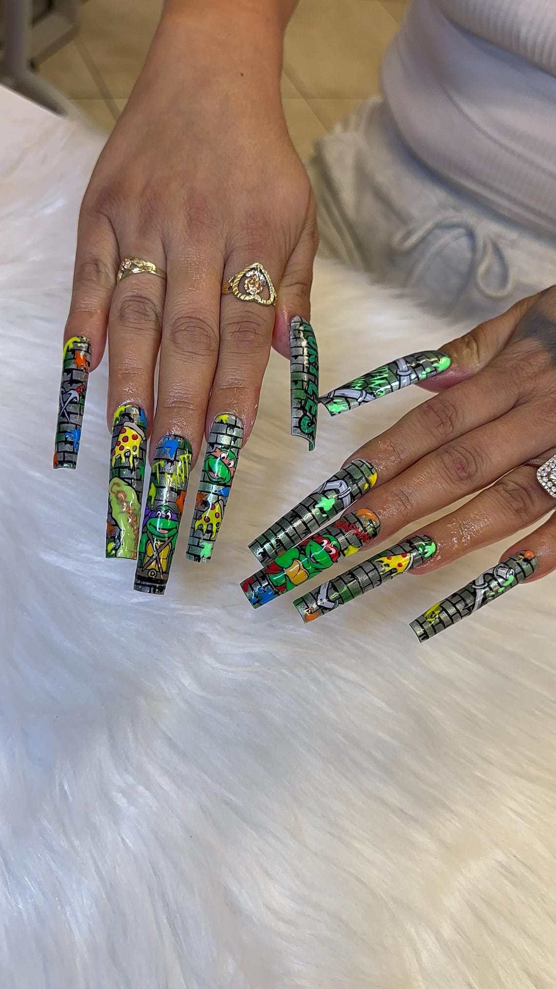 Teenage Mutant Ninja Turtles TMNT Nails - Etsy