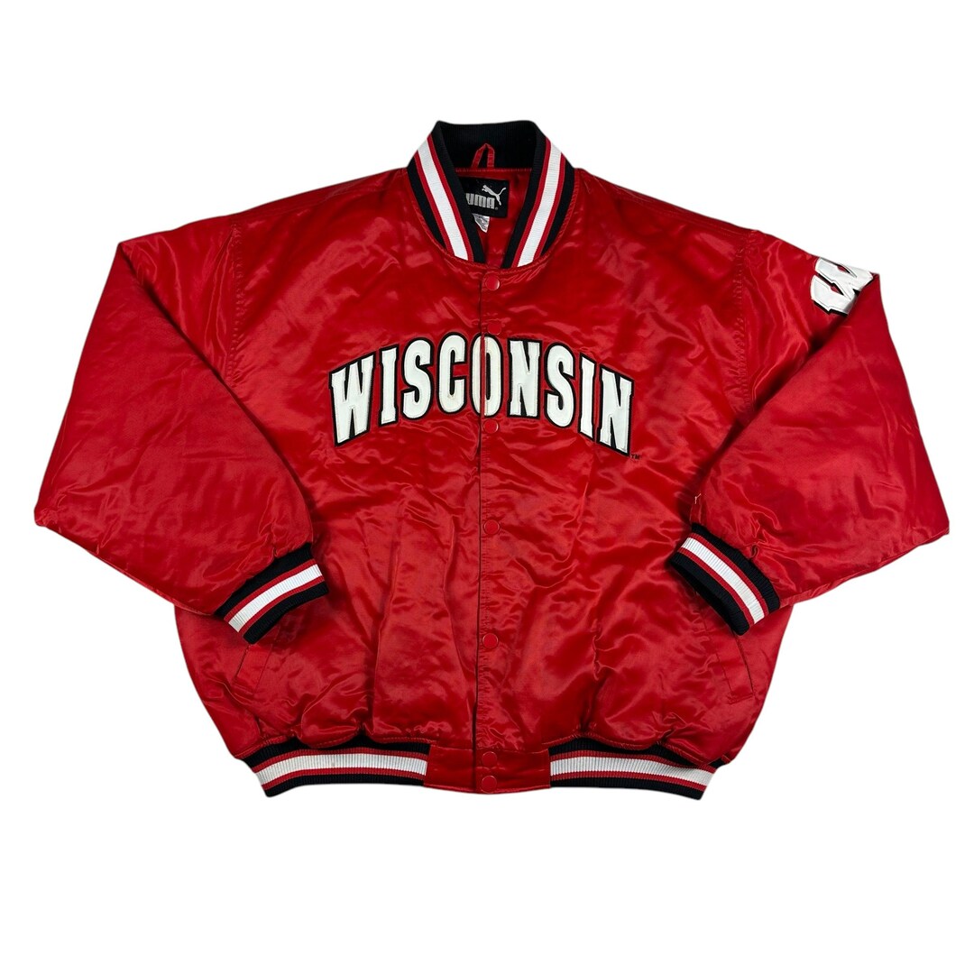 Vintage Universtiy of Wisconsin Jacket Badgers Satin Puma - Etsy