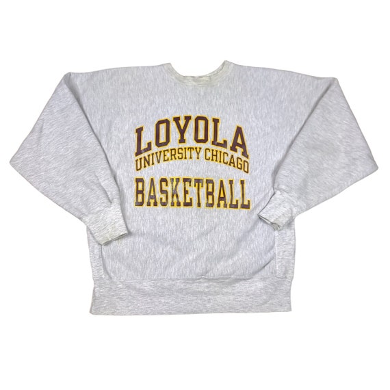 Vintage Loyola University Chicago Basketball Gray Swe… - Gem