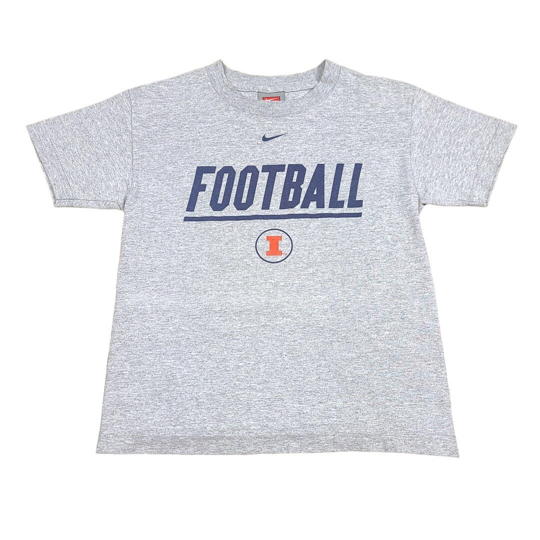 Vintage University of Illinois Champaign Urbana Gray Nike Center Swoosh ...